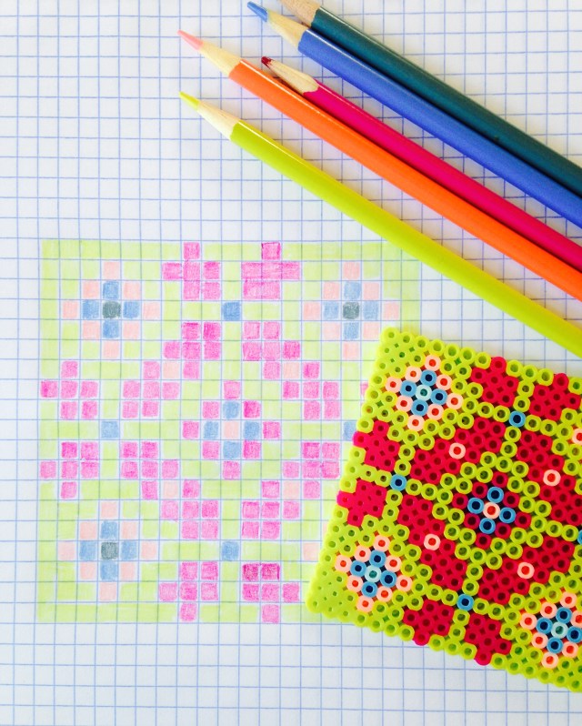 Make: Scandinavian Cross-stitch Hama Bead Coasters